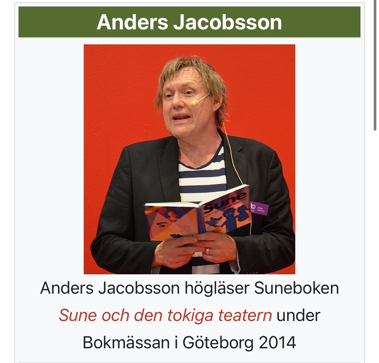 21 svenska kändisar med väldigt roliga Wikipediabilder